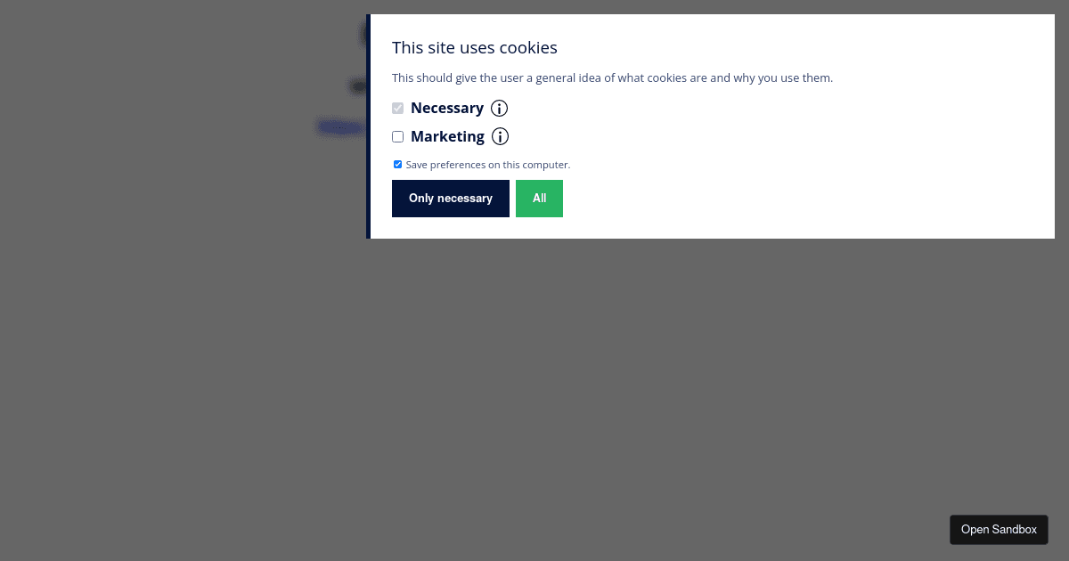 react-cookie-consent (forked) - Codesandbox