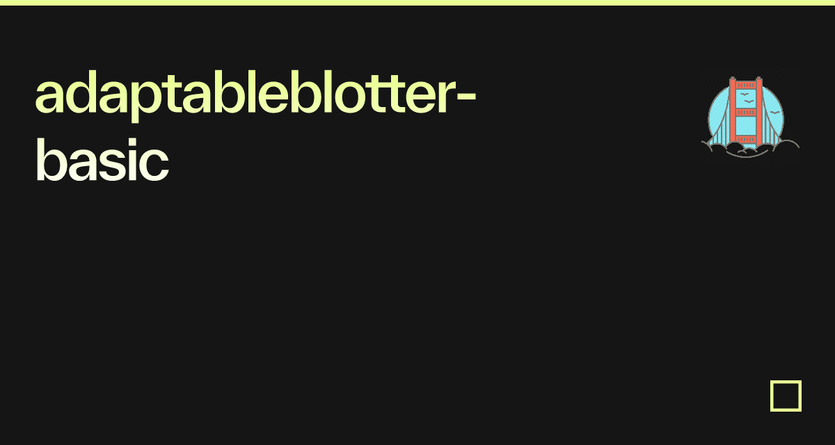 adaptableblotter-basic - Codesandbox