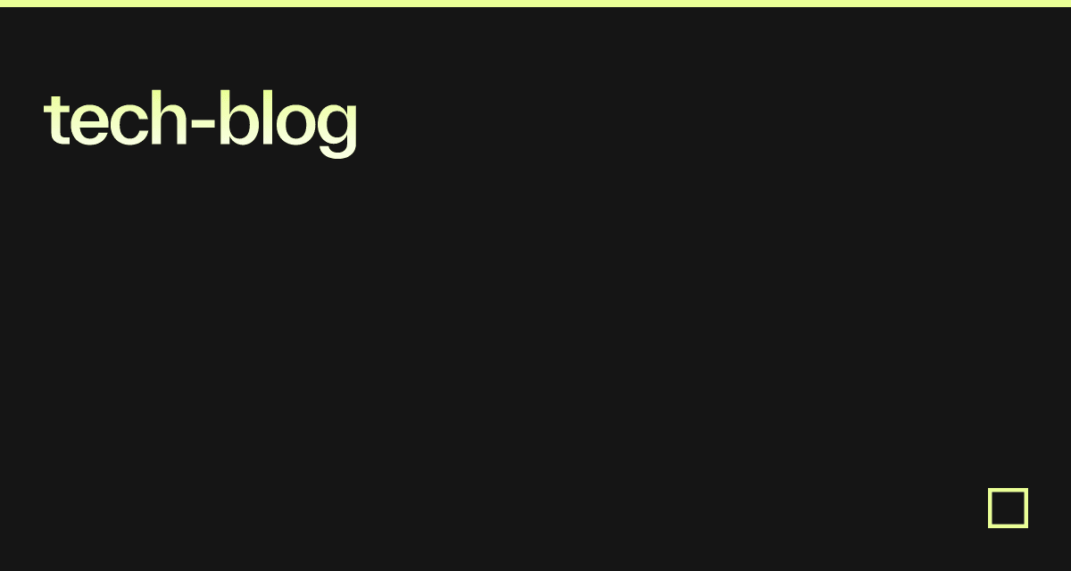 tech-blog - Codesandbox