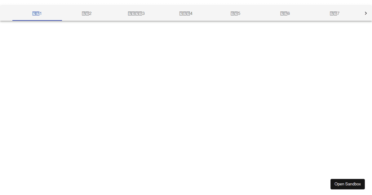 Tabs-virtualized - Codesandbox