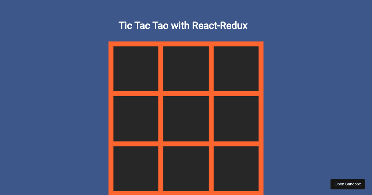 React Tictactoe Codesandbox
