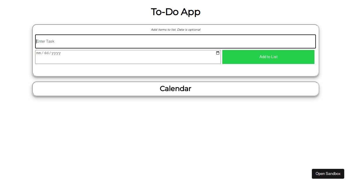 to-do-list - Codesandbox
