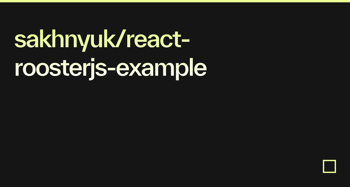 sakhnyuk/react-roosterjs-example - Codesandbox