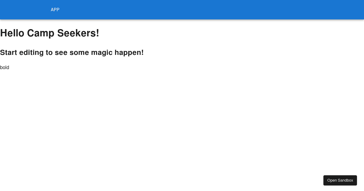 camp-seek-web - Codesandbox