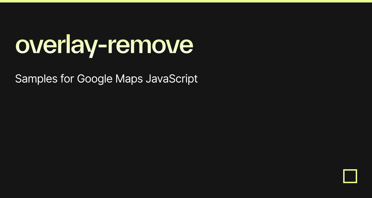 overlay-remove - Codesandbox