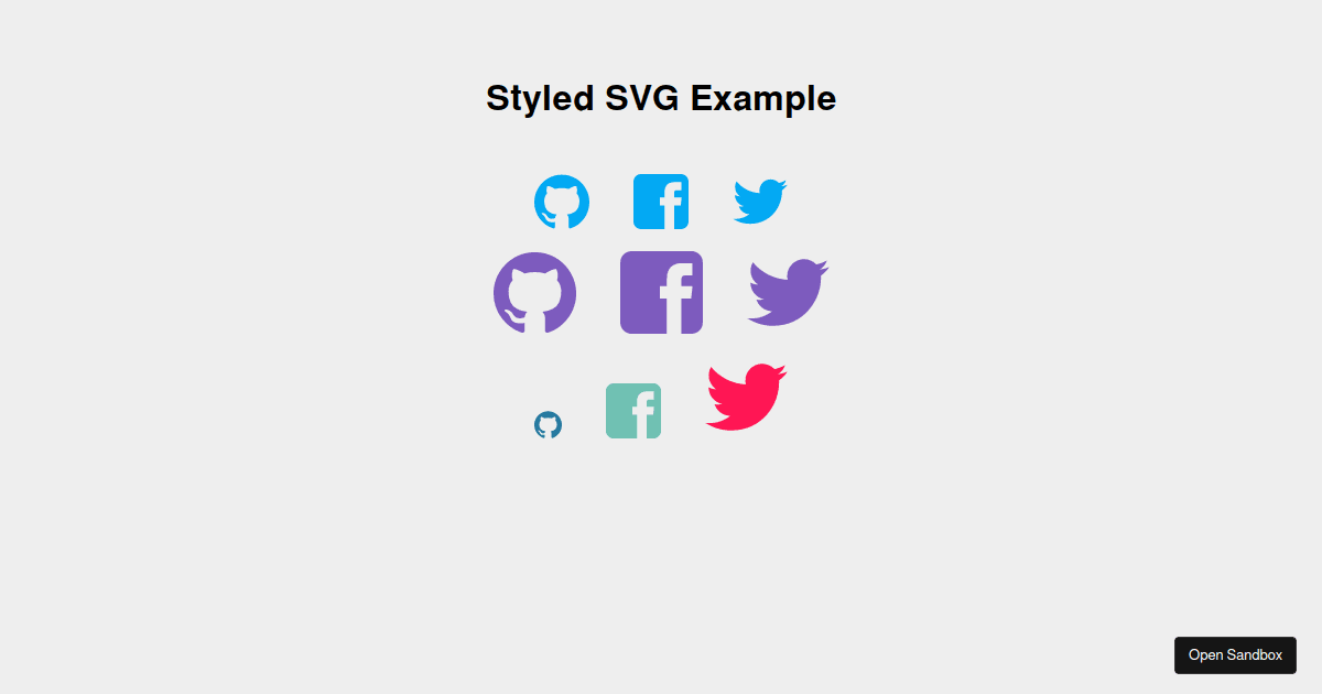Styled SVG Component - Codesandbox