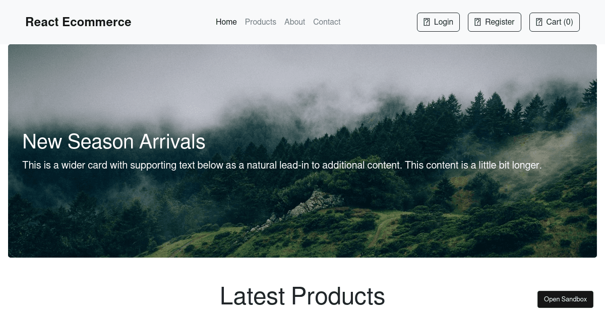 ecommerce - Codesandbox