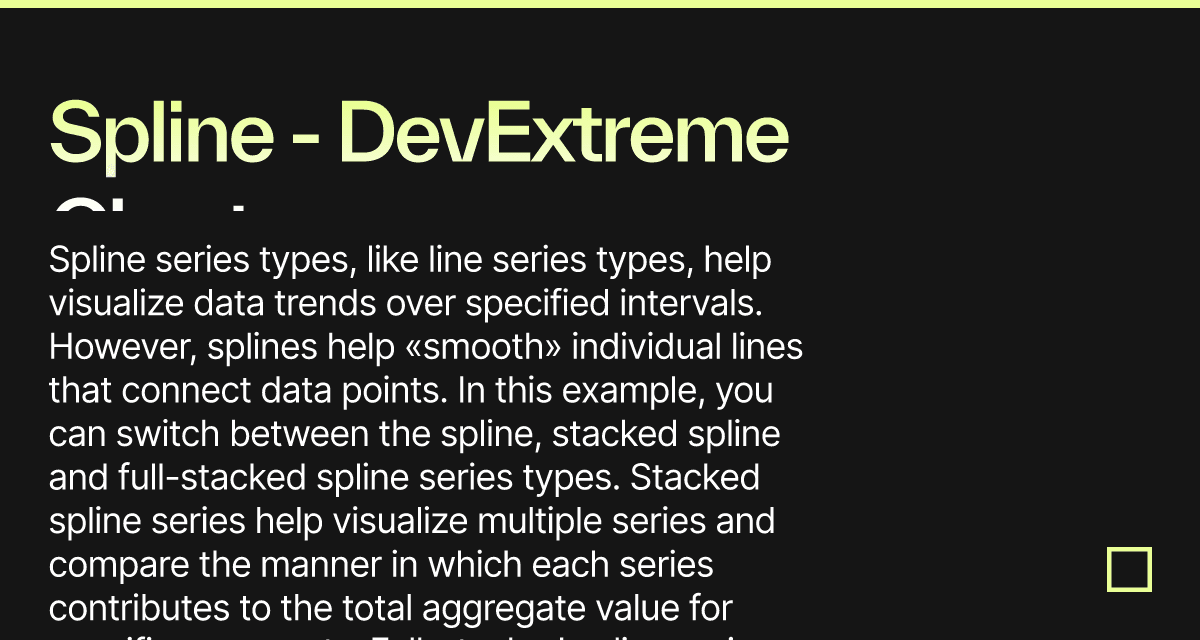 Spline - DevExtreme Charts - Codesandbox