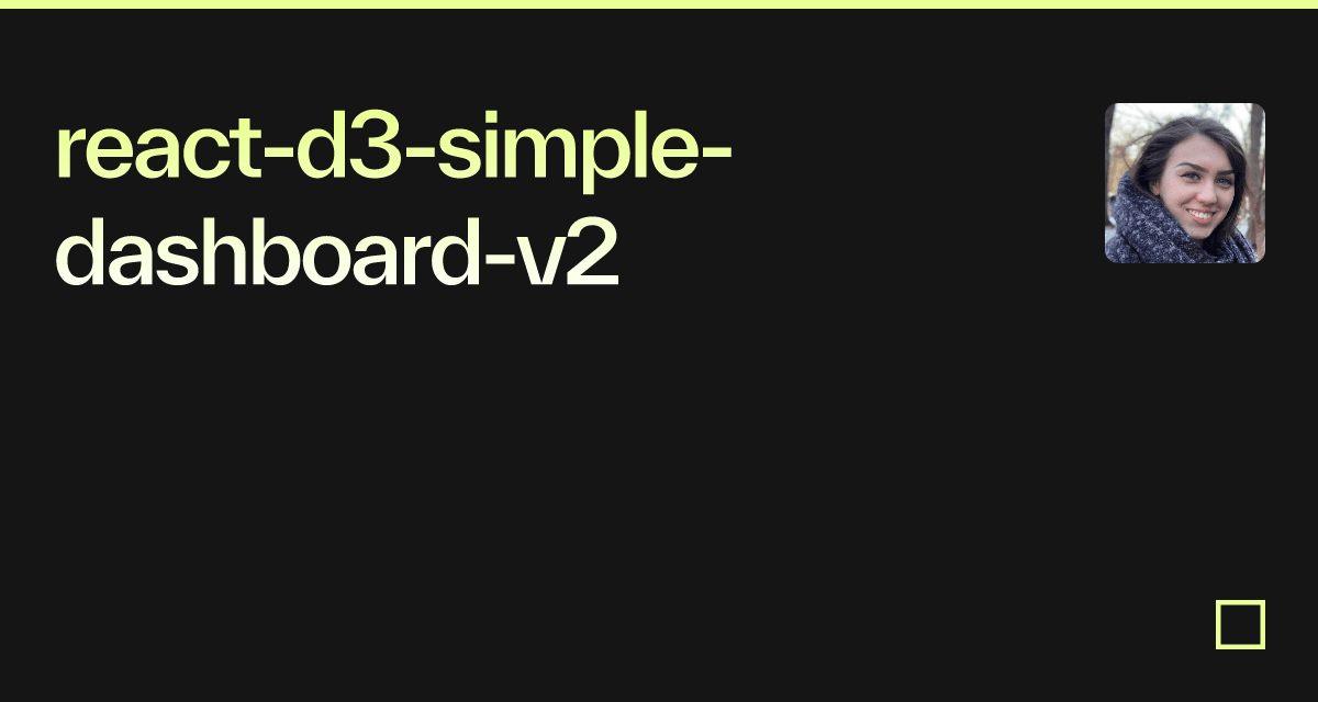 react-d3-simple-dashboard-v2 - Codesandbox