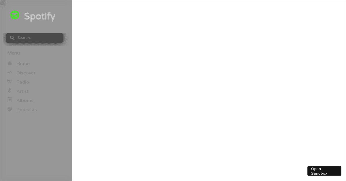 Shreyash163/Spotify_clone - Codesandbox