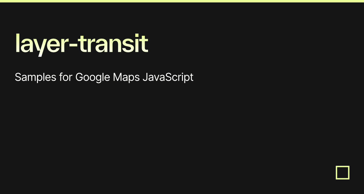layer-transit - Codesandbox