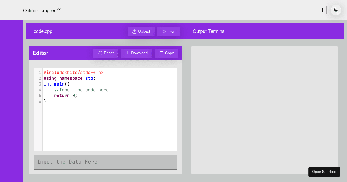 compiler - Codesandbox