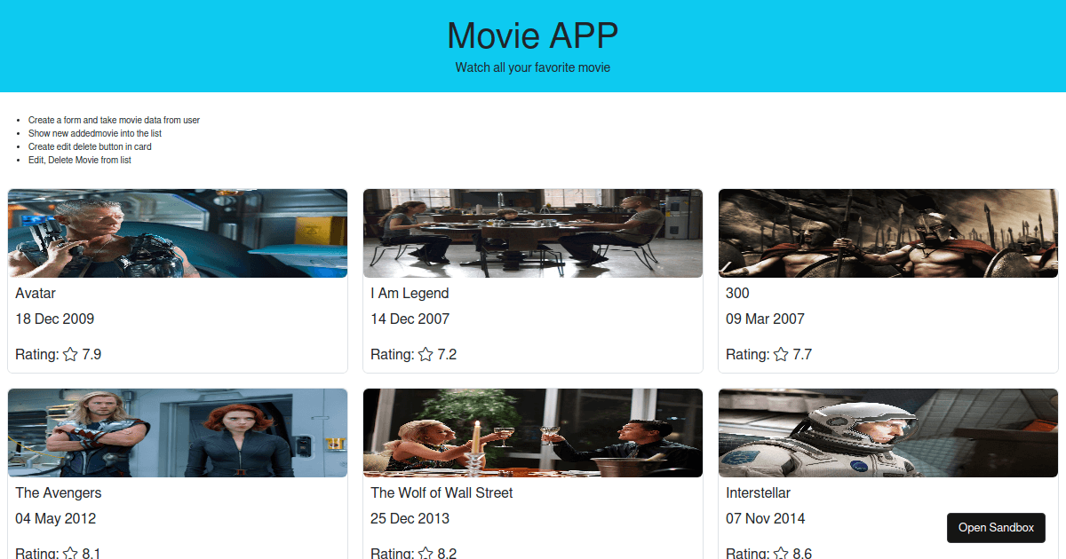 Movie-App - Codesandbox