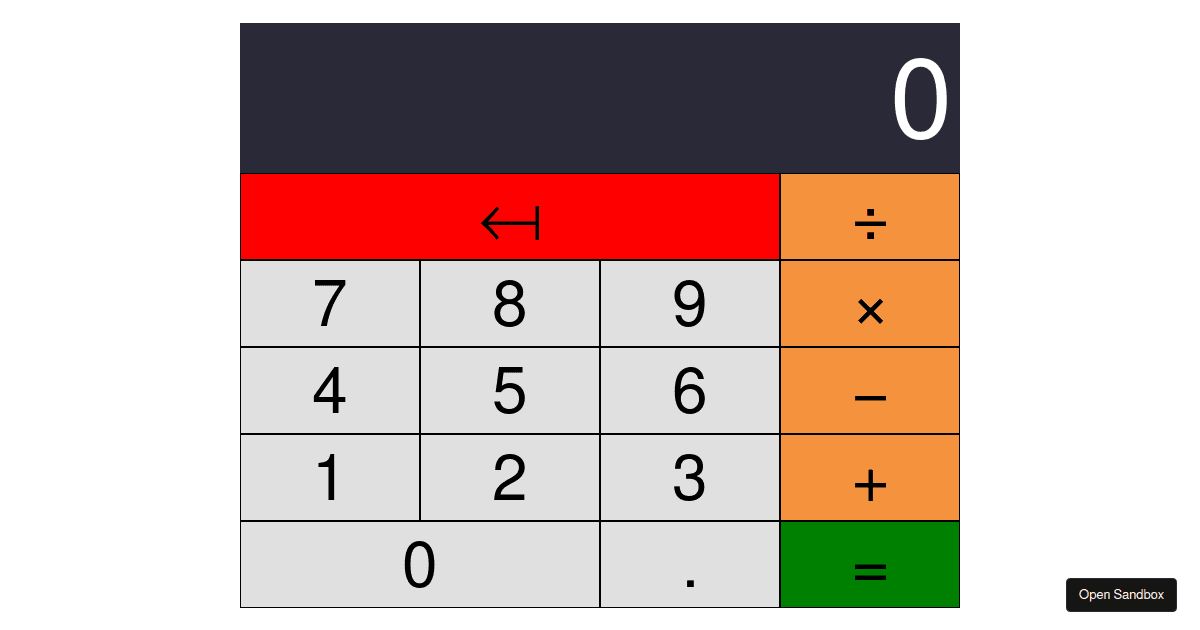 Calculadora - Codesandbox