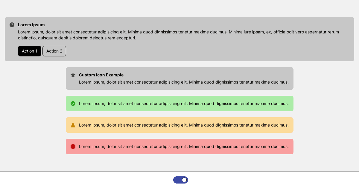 Inline Notification - Codesandbox