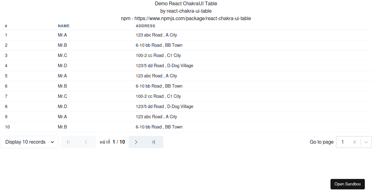 demo-react-chakra-ui-table (forked) - Codesandbox demo-react-chakra-ui-table (forked) - Codesandbox