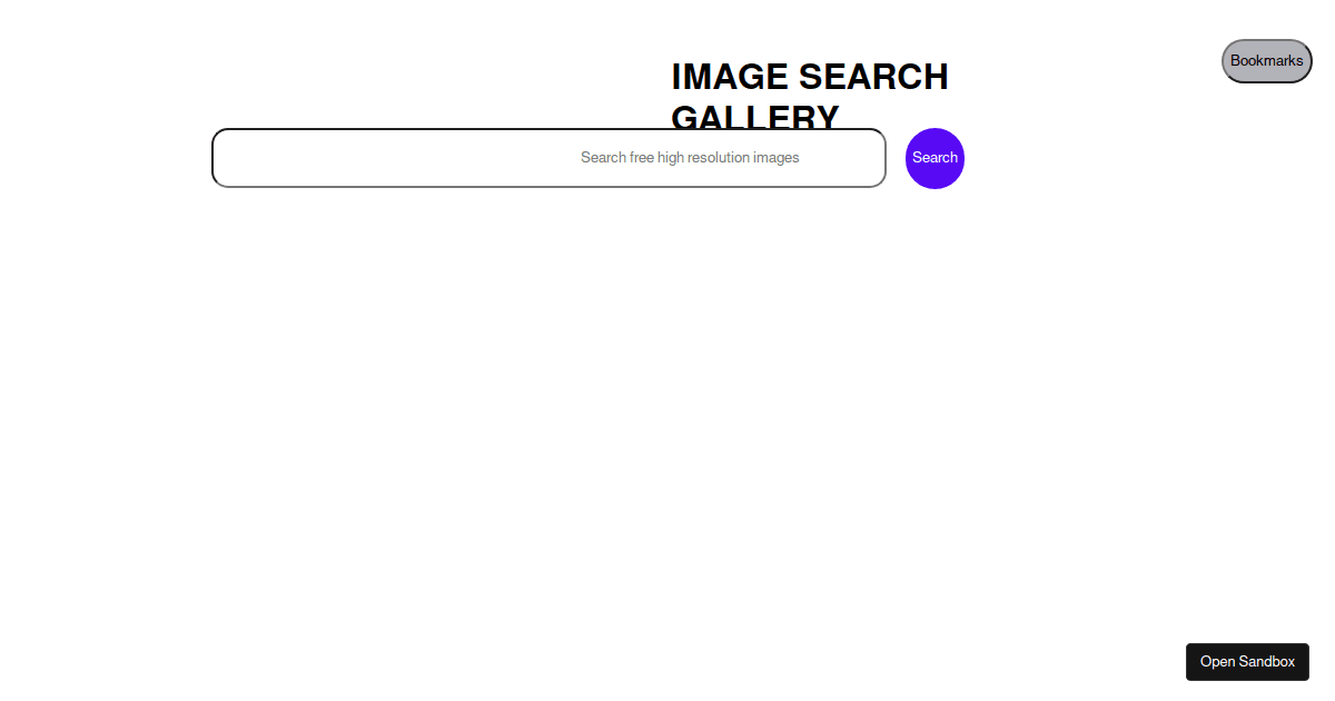 imagesearch - Codesandbox