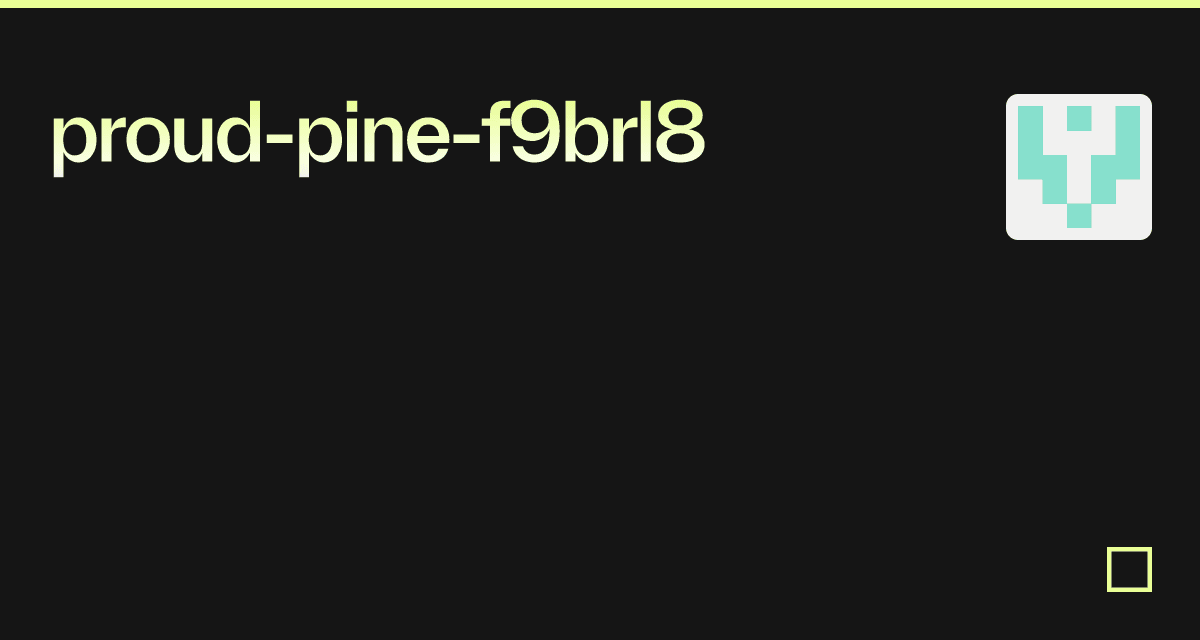 proud-pine-f9brl8 - Codesandbox