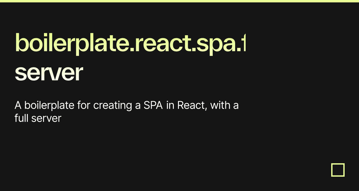 boilerplate.react.spa.full-server - Codesandbox