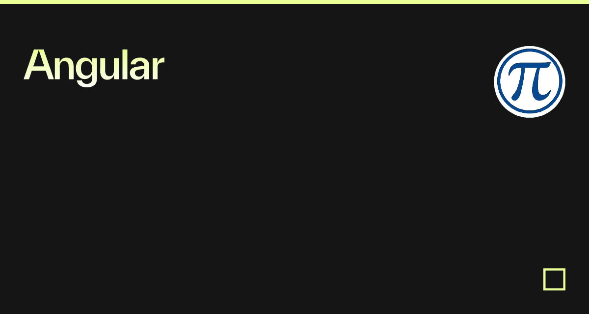 Angular - Codesandbox