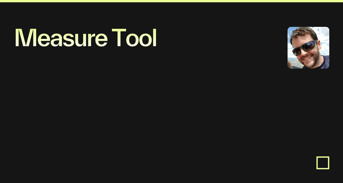 Measure Tool - Codesandbox