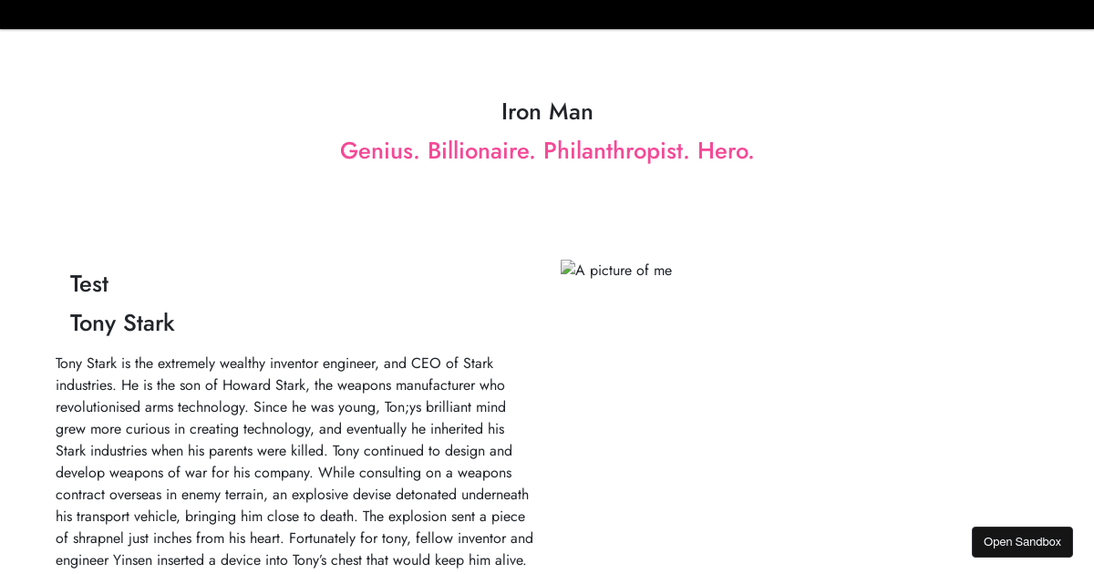 iron-man-1 - Codesandbox