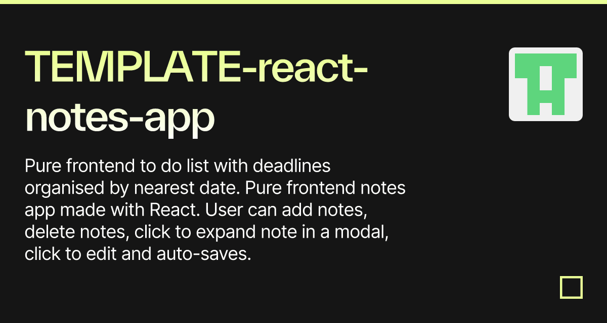 TEMPLATE-react-notes-app - Codesandbox
