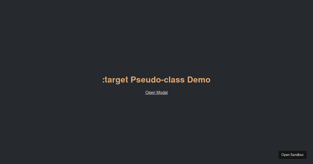 Unlocking Interactive Web Design with CSS's :target Pseudo-class ... Unlocking Interactive Web Design with CSS's :target Pseudo-class ...