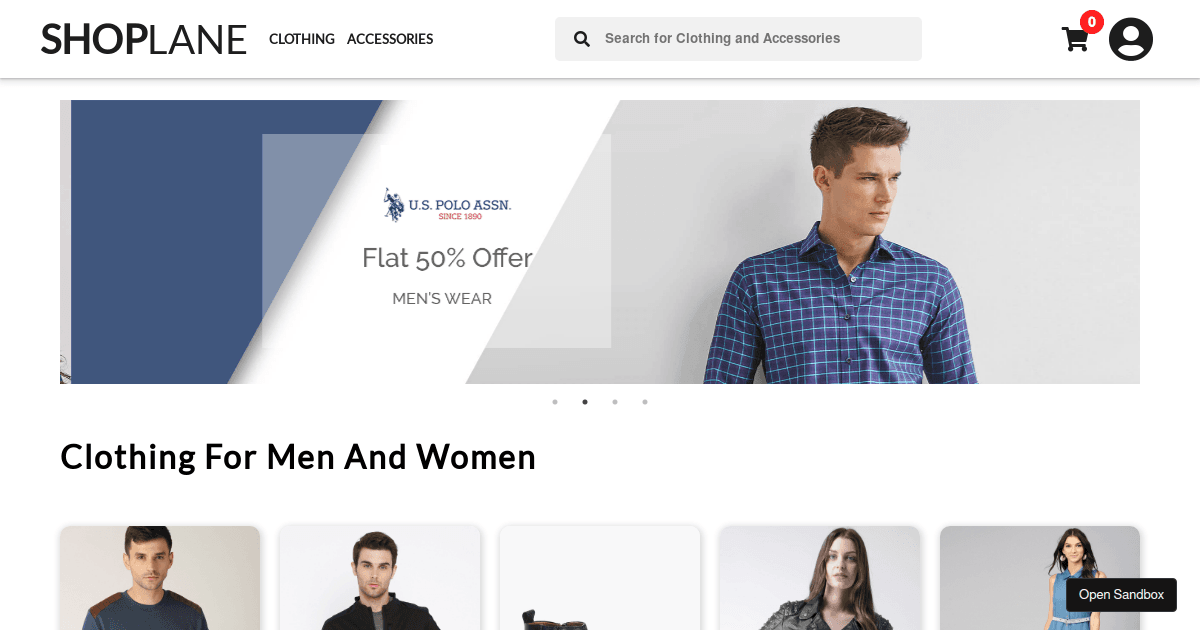 Ecommerce Html Css Codesandbox