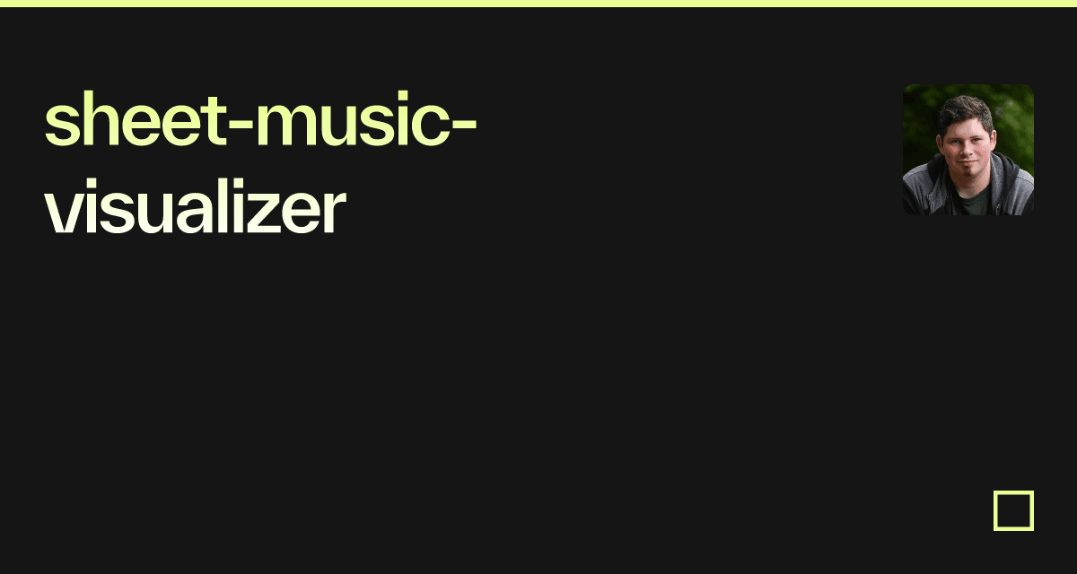 sheet-music-visualizer - Codesandbox