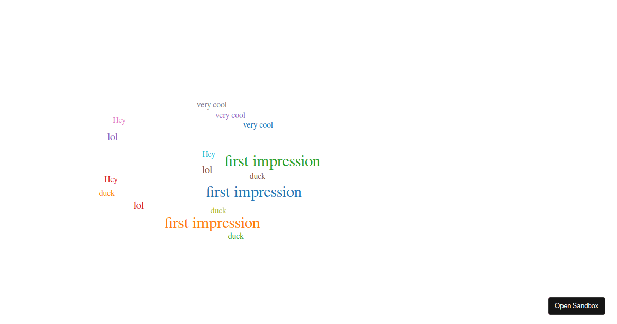 word-cloud-1 (forked) - Codesandbox