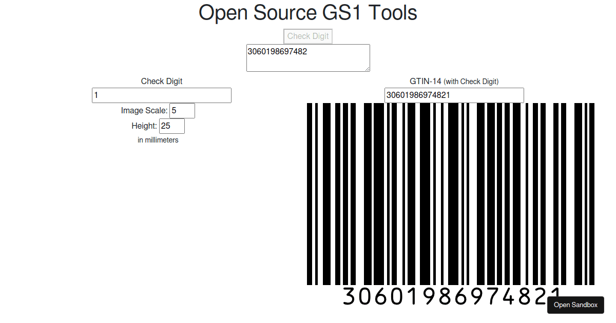 react-gs1-upc-barcode - Codesandbox