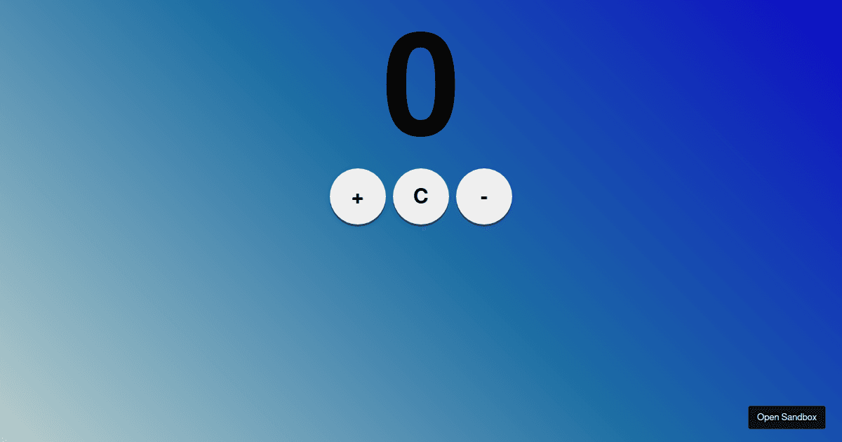 Desafio 06- React - Counter - Codesandbox Desafio 06- React - Counter - Codesandbox