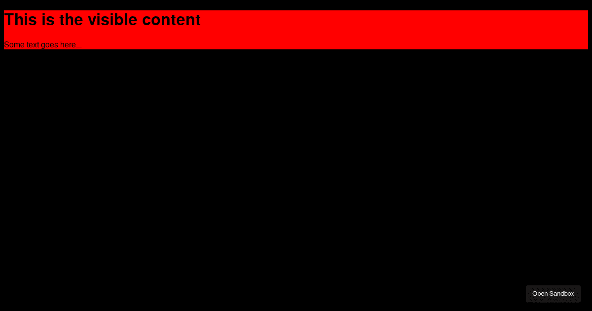 html vs body - Codesandbox html vs body - Codesandbox