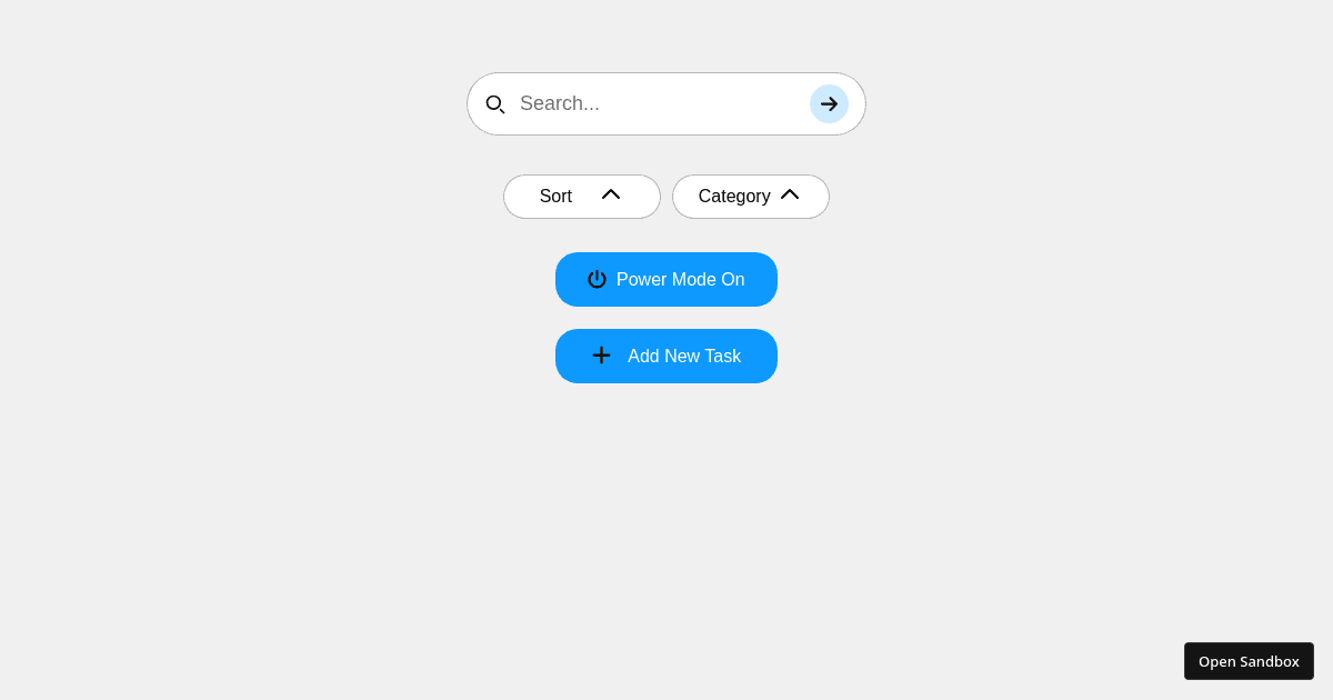 Todo App (React) - Codesandbox