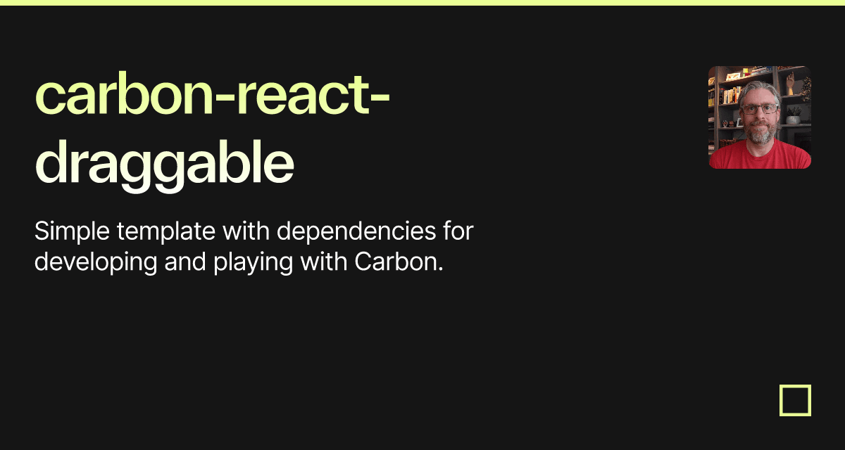 carbon-react-draggable - Codesandbox