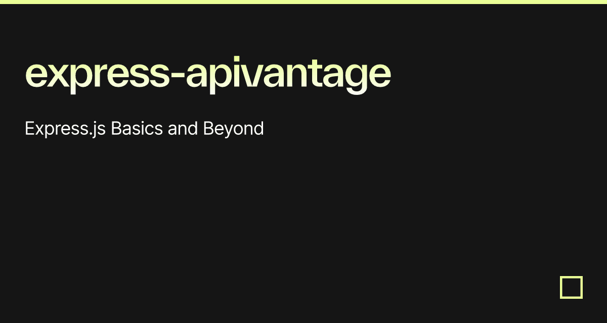 express-apivantage - Codesandbox