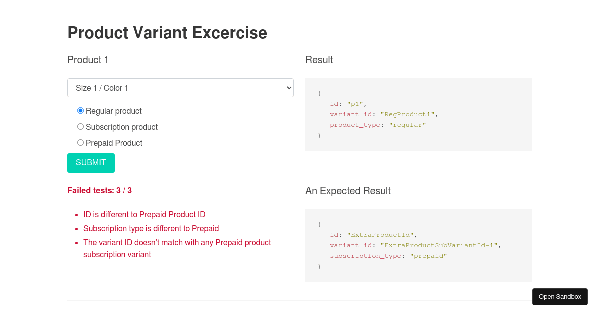 Js Jquery Advanced Test Unsolved Marcelo Codesandbox