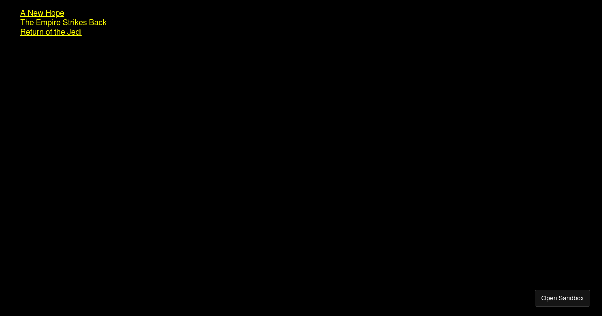 React Router Exercise (forked) - Codesandbox React Router Exercise (forked) - Codesandbox