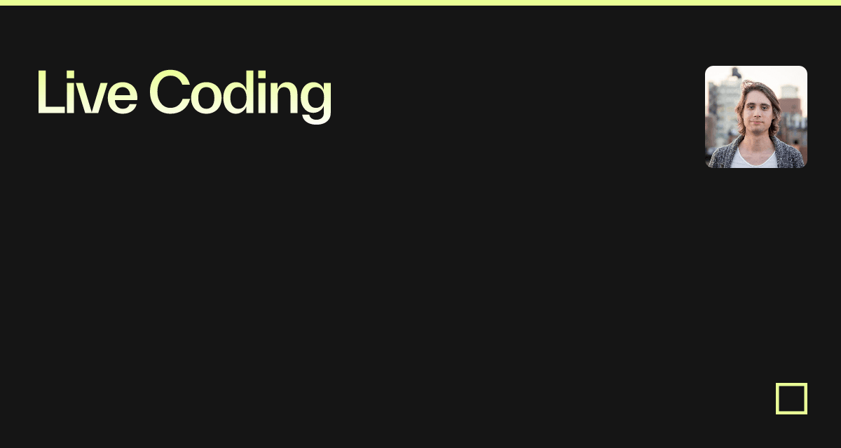 Live Coding - Codesandbox