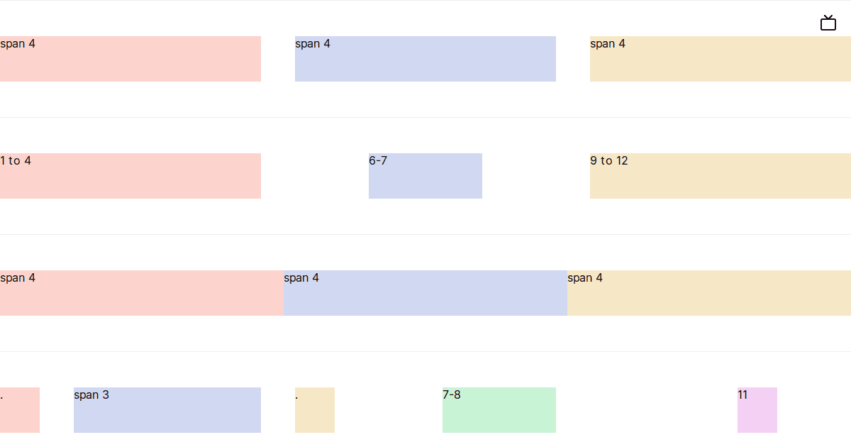 ⭐️ grid system - Codesandbox