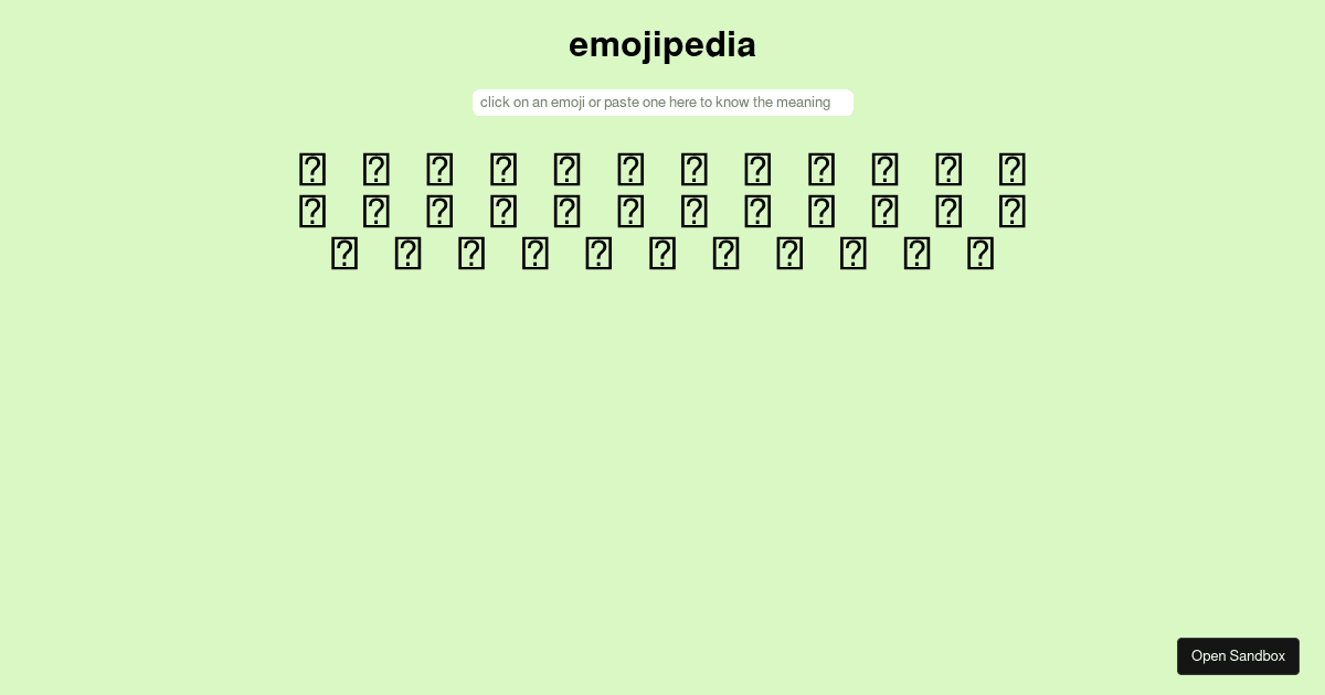 emojipedia - Codesandbox
