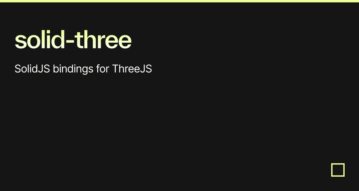 solid-three - Codesandbox