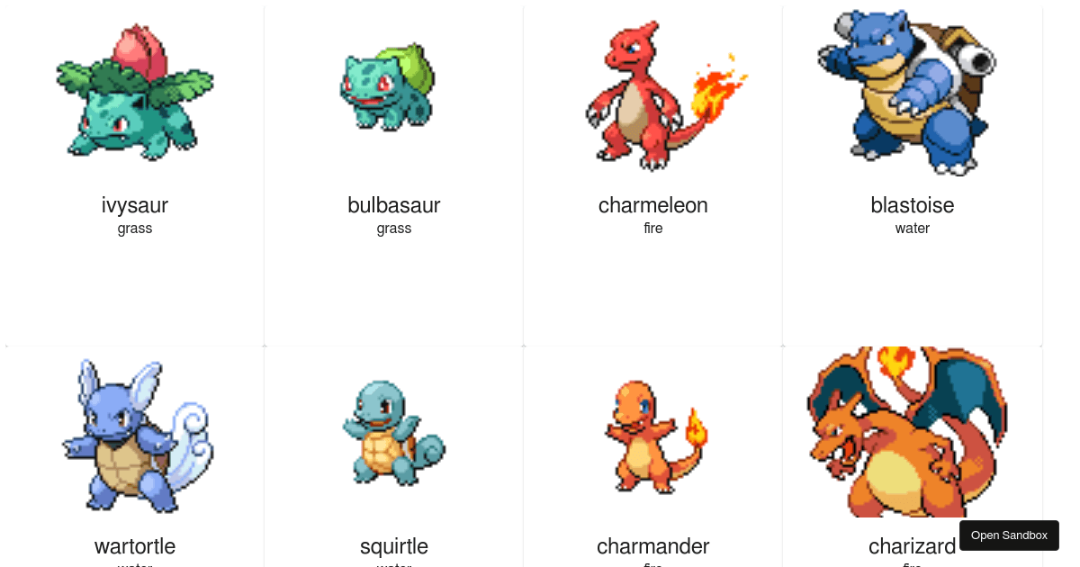 TP pokemon - Codesandbox