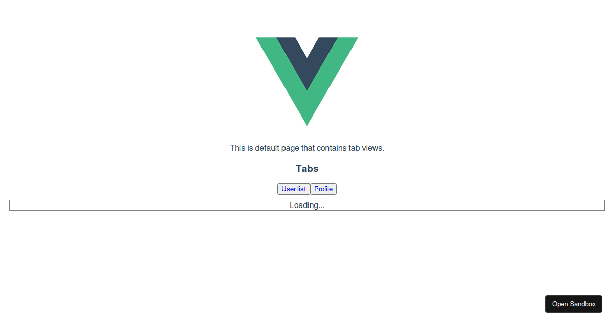 Vue3 Suspense With Router Bug Codesandbox