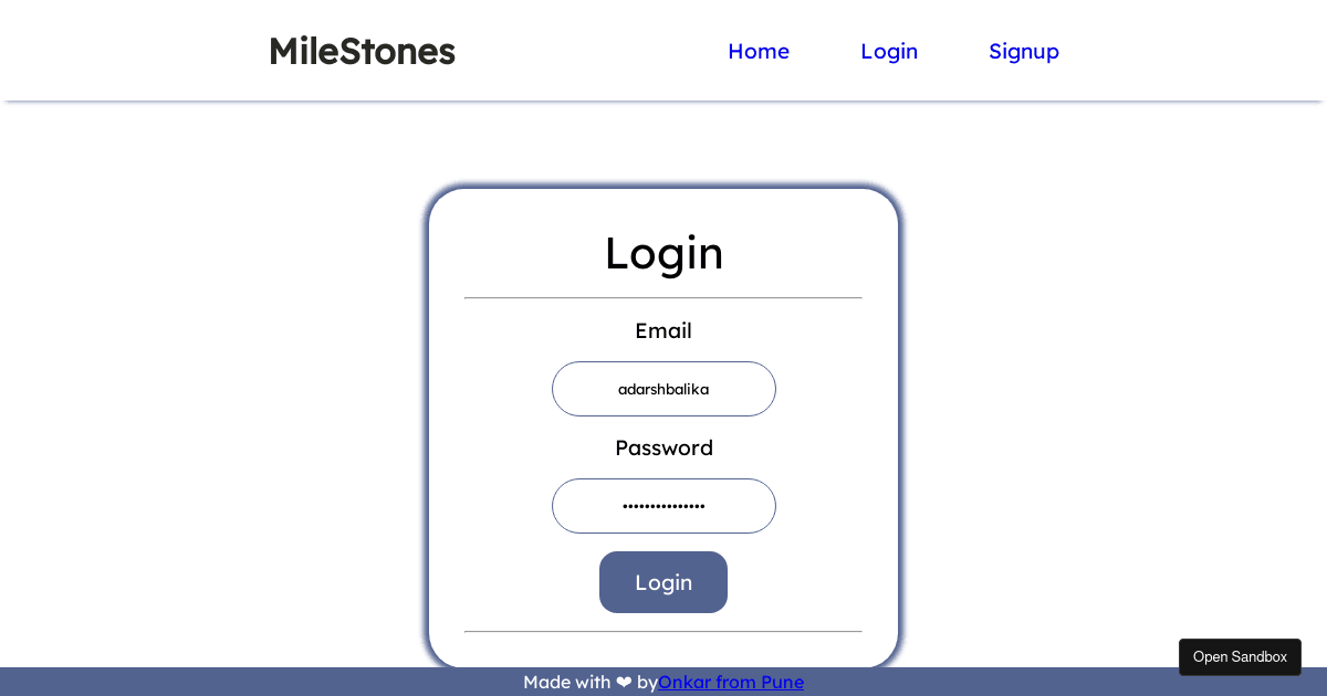 milestones-social-media - Codesandbox