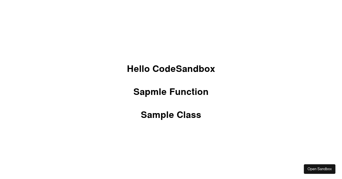 sample - Codesandbox