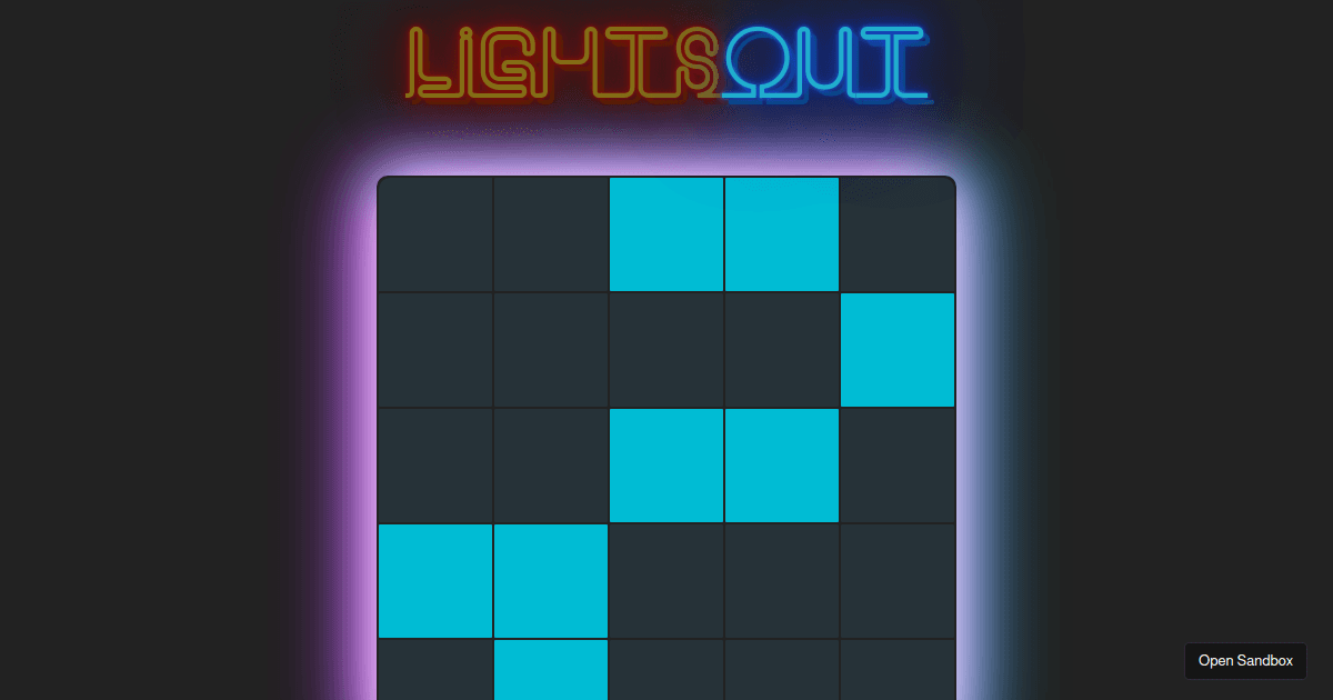 react-lights-out-game - Codesandbox