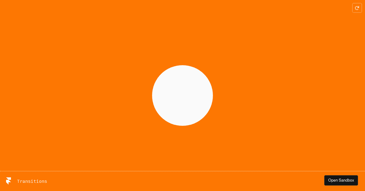 Framer Motion: Transition prop (forked) - Codesandbox