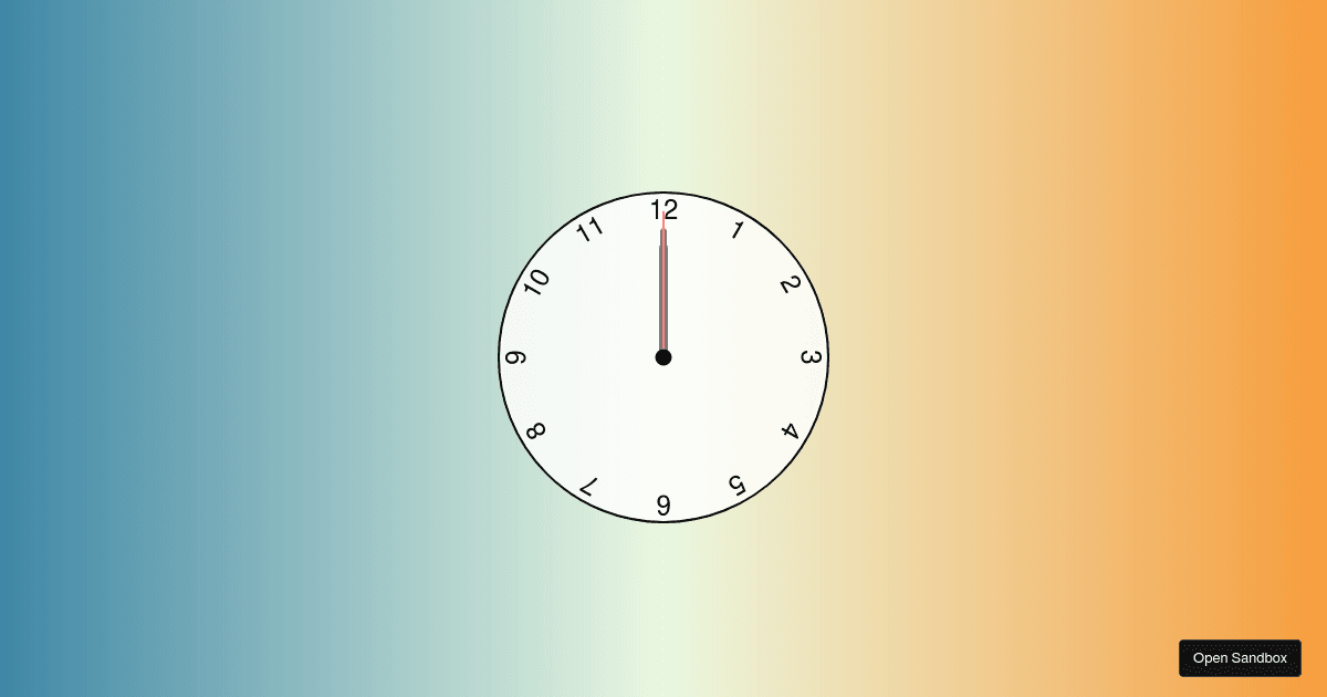 JS-Clock - Codesandbox